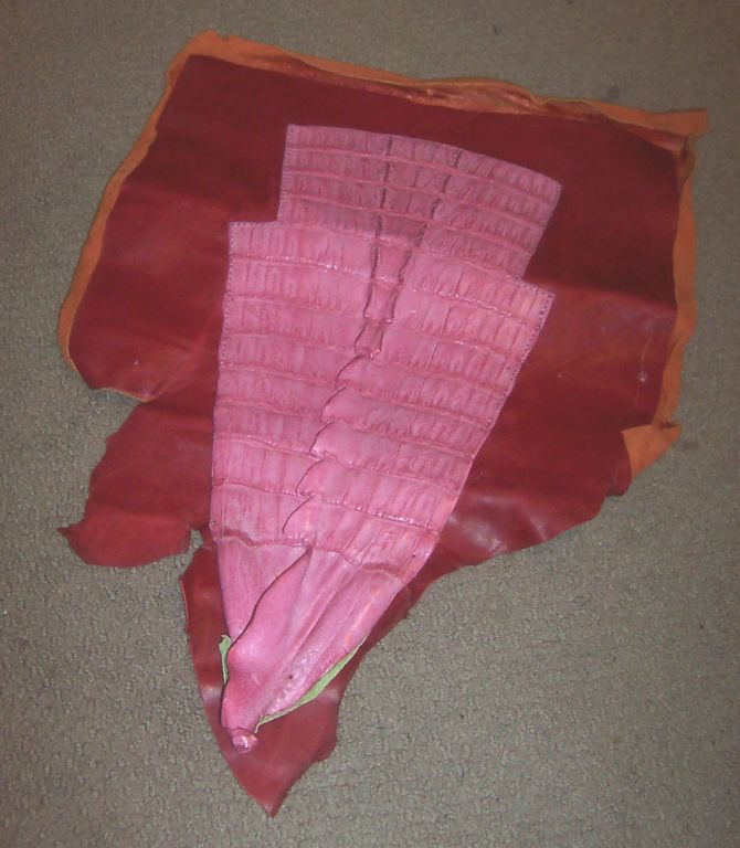 5PinkCrocTail04 | leathercraft by ava LAU